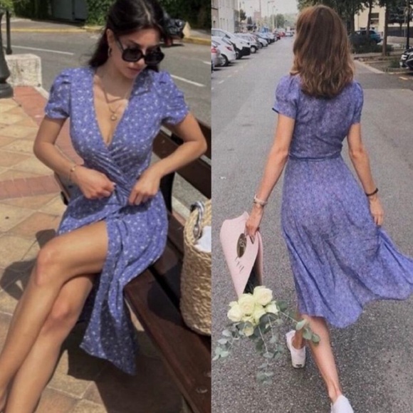 Realisation Par | Dresses | Realisation Par The Teale Wrap Silk Midi ...